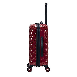 Rockland Quilt Hardside Expandable Spinner Wheel Luggage, Red, 3-Piece Set (20/24/28)