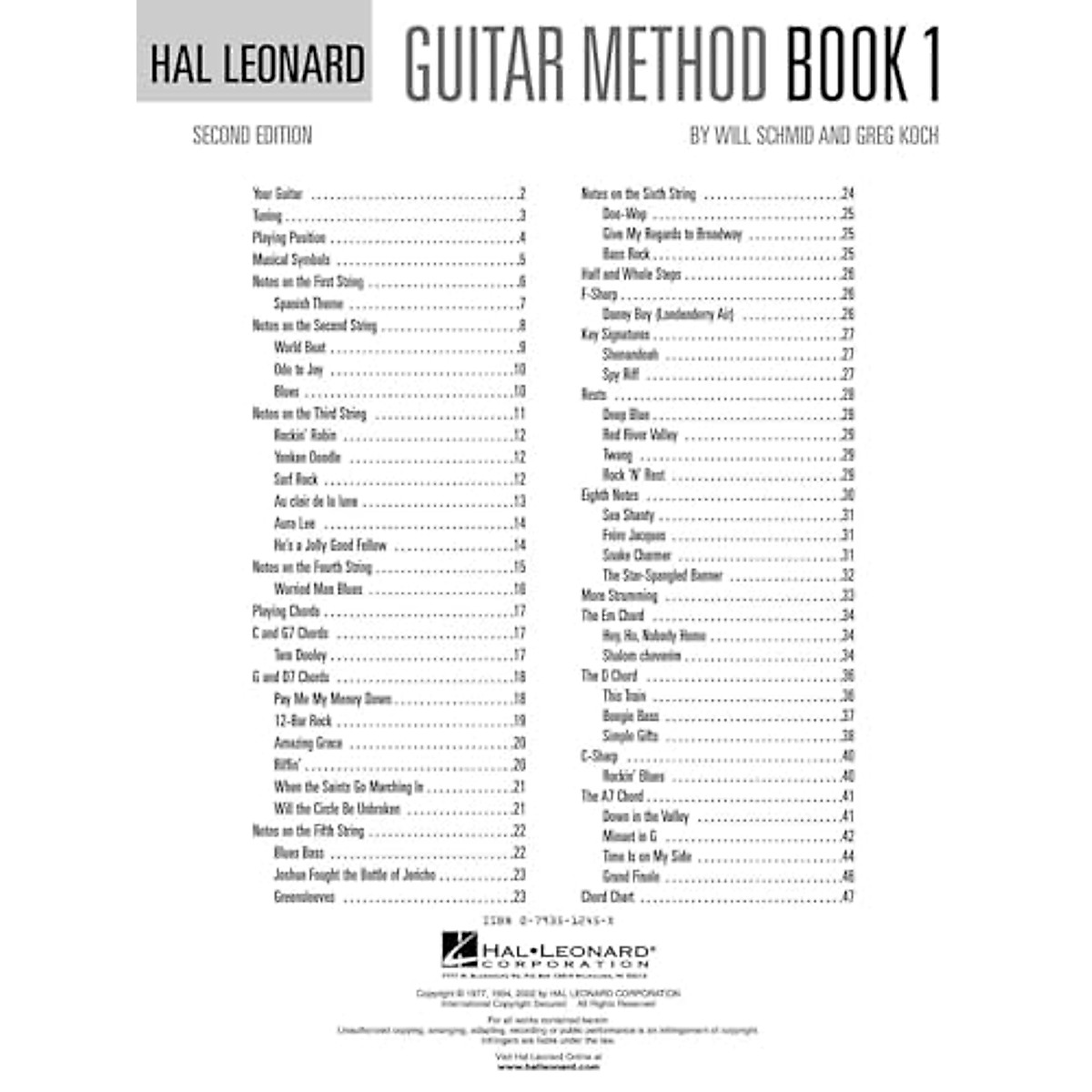 Hal Leonard Guitar Method Book 1: Book Only