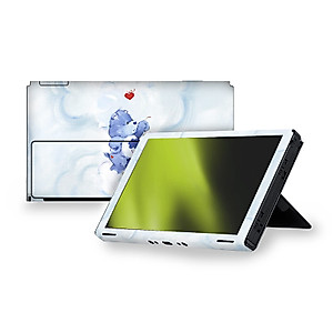 Head Case Designs Officially Licensed Care Bears Grumpy Classic Vinyl Sticker Gaming Skin Decal Cover Compatible With Nintendo Switch OLED Bundle