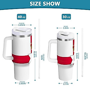 ODAWA 40oz Northern Ireland Flag Vacuum Insulated Tumbler with Lid and Straw Fall Insulated Tumbler