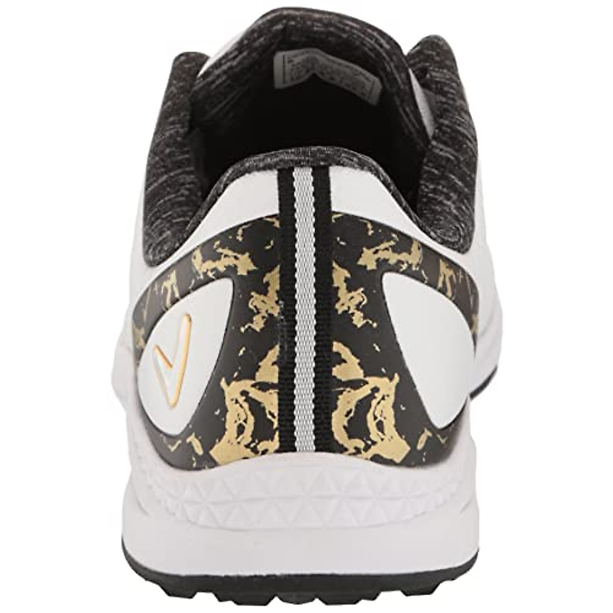 Callaway Women's Coronado v2 SL Golf Shoe, White/Gold, 7.5