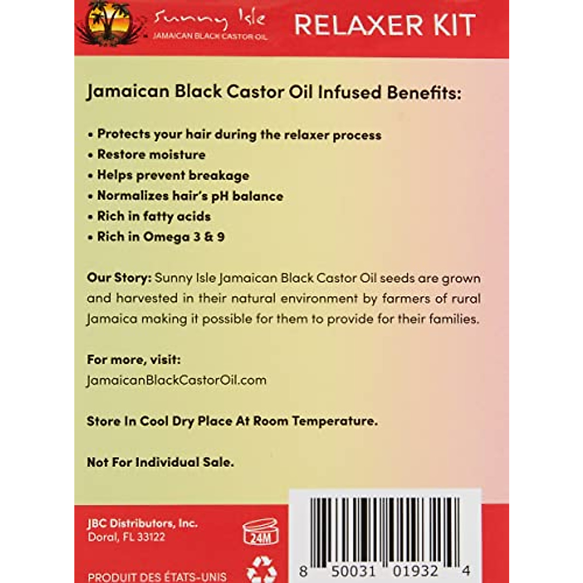 Sunny Isle Jamaican Black Castor Oil Relaxer Kit SUPER