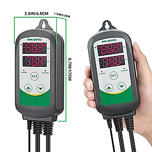 Inkbird WiFi ITC-308 Digital Temperature Controller Aquarium Thermostat for Aquarium Heater and Cooler, with Waterproof Sensor