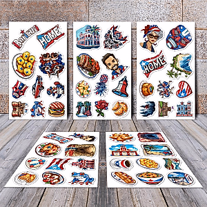 Pack 50 Pcs Travel Puerto Rico Stickers for Water Bottles Funny Laptop Cups Scrapbooking Luggage Journaling Teens Boys Girls Adults Waterproof Aesthetic Sticker Small Vinyl Decals