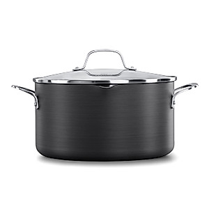 Calphalon Classic Hard-Anodized Nonstick Cookware, 5-Quart Dutch Oven with Lid & Classic Hard-Anodized Nonstick Cookware, 7-Quart Dutch Oven with Lid
