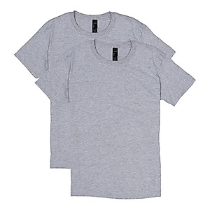 Hanes Men's 2 Pack X-Temp Performance T-Shirt, Light Steel, MEDIUM