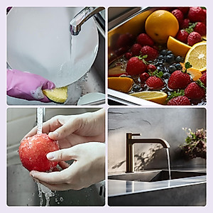 Hibbent Universal 3 in 1 Kitchen Sink Drain Strainer with Sink Stopper, Chrome Stainless Steel Wraped Shell, Anti-Clogging Basket Strainer, Foldable Handle, Fit for US Standard 3-1/2" Drain, Purple