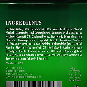 Botanic Hearth Tea Tree Hair Mask & Deep Conditioner, Moisturizes & Protects Hair & Scalp - with Soy Protein, Vitamin E, Collagen, Keratin & Coconut Oil - 16 oz (Packaging May Vary)