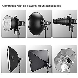 Godox S2 Bracket S-Type Speedlite Bowens Mount Holder for Godox V1 AD400Pro AD200Pro AD200 V860II TT685 TT600 TT350 Flash Snoot Softbox Beauty Dish Reflector Umbrella