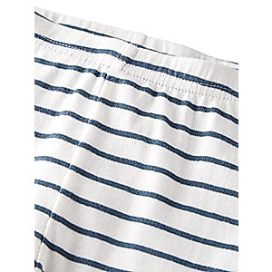 Little Planet Baby and Toddler 2-Piece Pajamas Made with Organic Cotton, Blue Stripes, 12 Months
