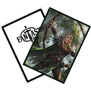 Fantasy North - Eldragin Raithe - Assassin at Dusk - 100 Smooth Matte TCG Trading Card Sleeves - Fits Magic MTG Commander Pokemon and Other Card Games - Playing Card Sleeves