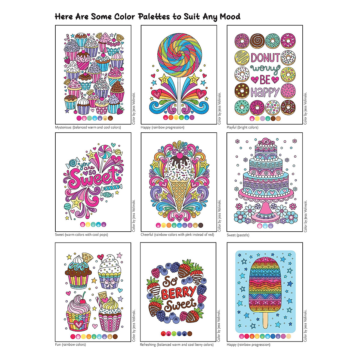 Notebook Doodles Sweets & Treats: Coloring & Activity Book (Design Originals) 32 Scrumptious Designs; Beginner-Friendly Empowering Art Activities for Tweens, on Extra-Thick Perforated Pages