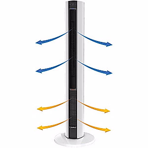Lasko Fan & Space Heater Combo Tower, 42 inch, FH500 (Renewed)
