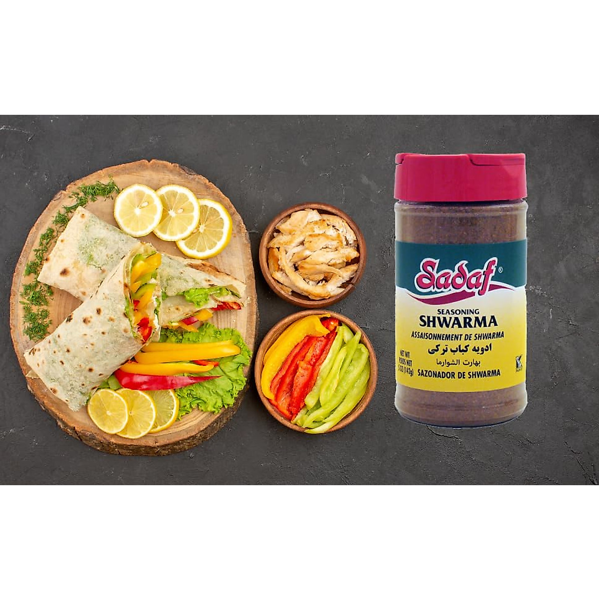 Sadaf Shwarma Seasoning - Shawarma Seasoning Spice Mix Blend (5 Oz)