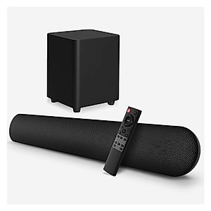 DINGZZ 100W TV SoundBar 2.1 Speaker Home Theater System Sound Bar 3D Surround Remote Control with Wall Mount