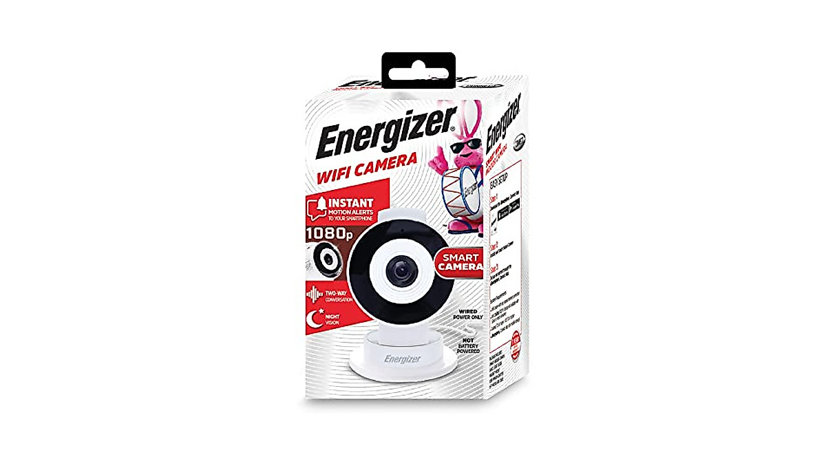 Energizer Smart Wi-Fi Indoor Camera - 1080P HD Home Security