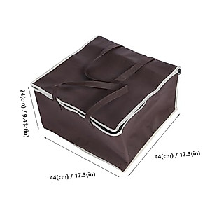 CIYODO 1pc Cake Packing Bag Pizza Lunch Bag Insulated Take-Out Insulated Bag Heated Lunchbox Food Insulation Bag Heated Takeaway Bag Thermal Reusable Lunch Bag Non-Woven Fabric Coffee