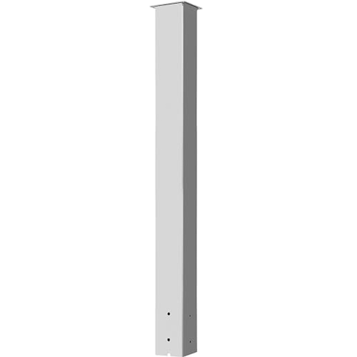 VEVOR Mailbox Post, 43" High Mailbox Stand, White Powder-Coated Mail Box Post Kit, Q235 Steel Post Stand Surface Mount Post for Sidewalk and Street Curbside, Universal Mail Post for Outdoor Mailbox