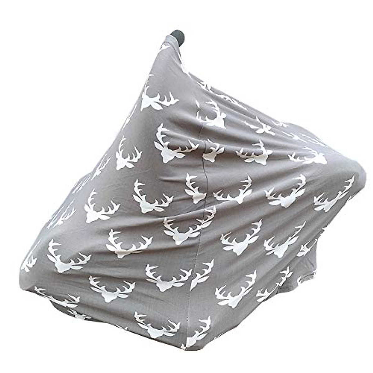 Baby Car Seat Cover Deer Printing Nursing Cover Extra Soft Extra Stretchy