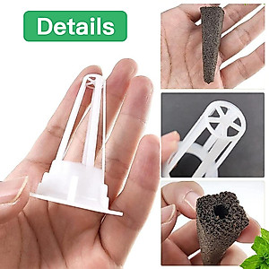 Lawdiey 30 Pack Grow Baskets, Replacement Grow Baskets Compatible with Hydroponic Growing System,Durable Plastic Plant Growing Containers