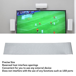 for PlayStation5 Console Middle Skin, Game Console Middle Strip Sticker Console Middle Skin for PS5 Digital Edition Host, Host Middle Strip Sticker (Grey)