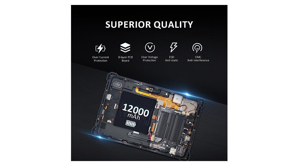 SunKol Rugged Waterproof 10.1" Tablet with Windows 11 Pro