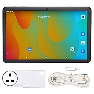Vikye 10.4in Tablet, 2000x1200 Resolution Tablet HD Tablet Octa Core 5G 2.4G Dual Band 8GB RAM 256GB ROM Calling Tablet