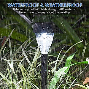 TWINSLUXES 12 Pack Solar Pathway Lights,Outdoor Waterproof Garden Lights LED Landscape Lighting Up to 12 Hrs Long,Auto On/Off Dusk to Dawn for Sidewal,Lawn, Patio, Yard…