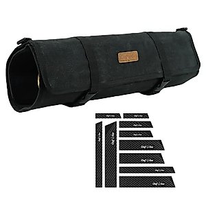 Chef Sac Elite Chef Knife Roll Bag with 10-Pack Knife Guards Included