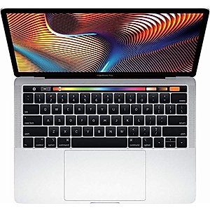 Apple 13 inches MacBook Pro, Retina, Touch Bar, 3.1GHz Intel Core i5 Dual Core, 8GB RAM, 256GB SSD, Silver, MPXX2LL/A (Renewed)