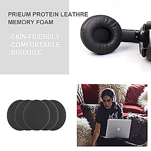 Replacement Earpads Compatible with Beats Solo 2 & Solo 3 Wireless On-Ear Headphones, Soft Memory Foam and Protein Leather Headset Ear Cushion Cover,Stronger Adhesive