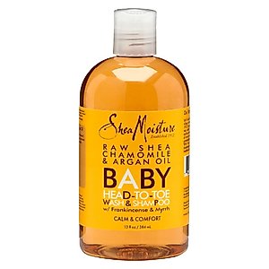 Shea Moisture Organic Raw Shea Chamomile & Argan Oil Baby Head-to-Toe Wash & Shampoo - 12 Oz ( Multi-Pack)