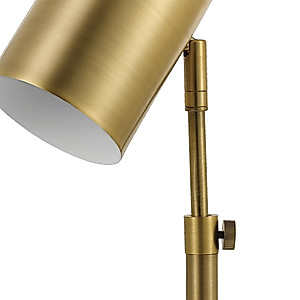 Globe Electric 52097 Pratt Desk Lamp, 18 in 1, Brass 1-Light