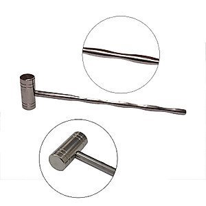 Stainless Steel Crab mallet, Mini Crab Lobster Hammer, Soild Seafood Shellfish Cracker Tool, Metal Dessert Making Mallet Opener -for Cracking Seafood, Break Chocolate Mold (Size 6.22"x1.34")