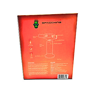 Space King Chrome Finish Wind-Proof Torch Lighter - Adjustable Flame - Child-Lock - Perfect for Camping, Kitchen, Backyard, Travel, Beach, BBQ, Mountain, Outdoors, Travel, Garage, and More. (Silver)