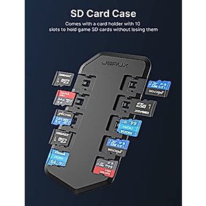 JSAUX Carrying Case Compatible with Steam Deck, Protective Hard Shell Carry Case Built-in Charger & Docking Station Storage(Upgrade), Portable Travel Case for Steam Deck Console & Accessories - BG0106