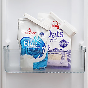 Yvey Food Clip Set, 2 Sizes, Flip-Up Chip Bag Clips for Airtight Food Storage, Durable Plastic Sealing Clips (Square)