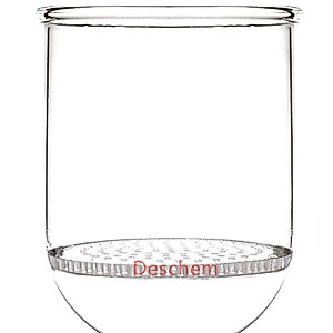 Deschem 600ml,24/40,Glass Buchner Funnel with 90mm Pore Plate,Lab Glassware