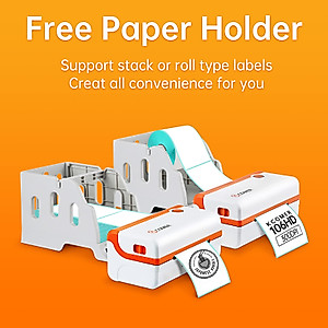 K COMER HD Thermal Shipping Label Printer 300DPI, Direct Thermal 4x6 High-Speed Label Printer, Compatible with Windows and Mac,Supports Multiple Platform Applications