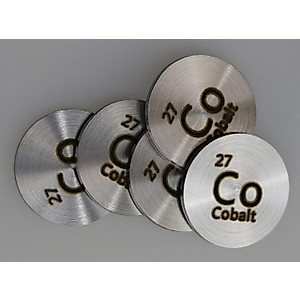 Cobalt (Co) 24.26mm Metal Disc 99.95% Pure for Collection or Experiments