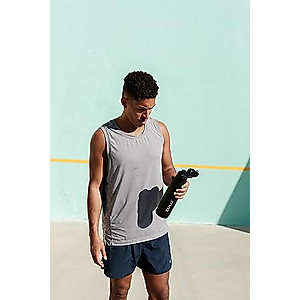 Zulu Ace 24oz Vacuum Insulated Stainless Steel Water Bottle with Chug Spout | Leak-Proof Locking Lid and Removable Base |Reusable Bottle for Cycling Sports Gym Travel Bicycle Bottle Cage | Black