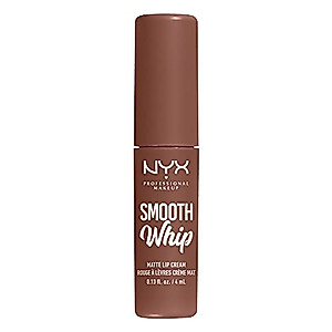 NYX PROFESSIONAL MAKEUP Smooth Whip Matte Lip Cream, Long Lasting, Moisturizing, Vegan Liquid Lipstick - Memory Foam (Cool Caramel)