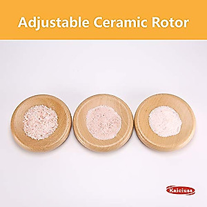 Kaiciuss Salt Pepper Grinder Mill Arcylic,the Best Peppercorn Grinder with Adjustable Mill-Clear