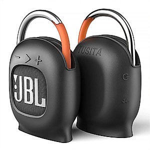 TUSITA Magnetic Silicone Case Compatible with JBL Clip 4
