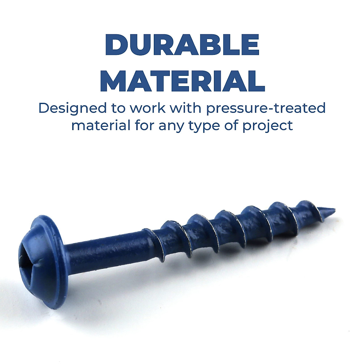 Kreg SML-C125B-100 Blue-Kote Weather Resistant Pocket Screws, 1 1/4 Inch, #8 Coarse Thread, Maxi-Loc Head, (100 Count)