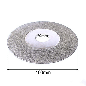 4 inch Double Side Diamond Grinding Wheel Cut Off Wheel Abrasive Wheel Flat Lap Disc 150 Grit for Grinding Glass Stone Ceramics