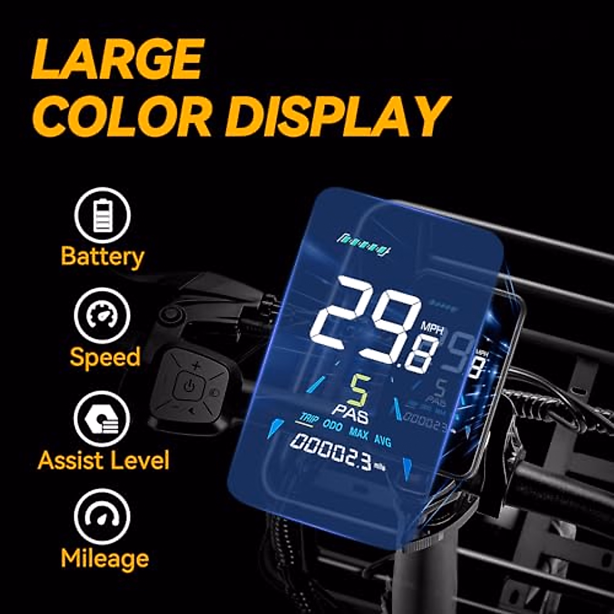 Folding Electric Bike for Adults, Up to 50 Miles 30 MPH, 48V 720Wh Removable Battery, 20" Fat Tire City Commuter Ebike, 1000W Motor, Step-Thru Foldable Electric Bicycle with Dual Shock Absorber