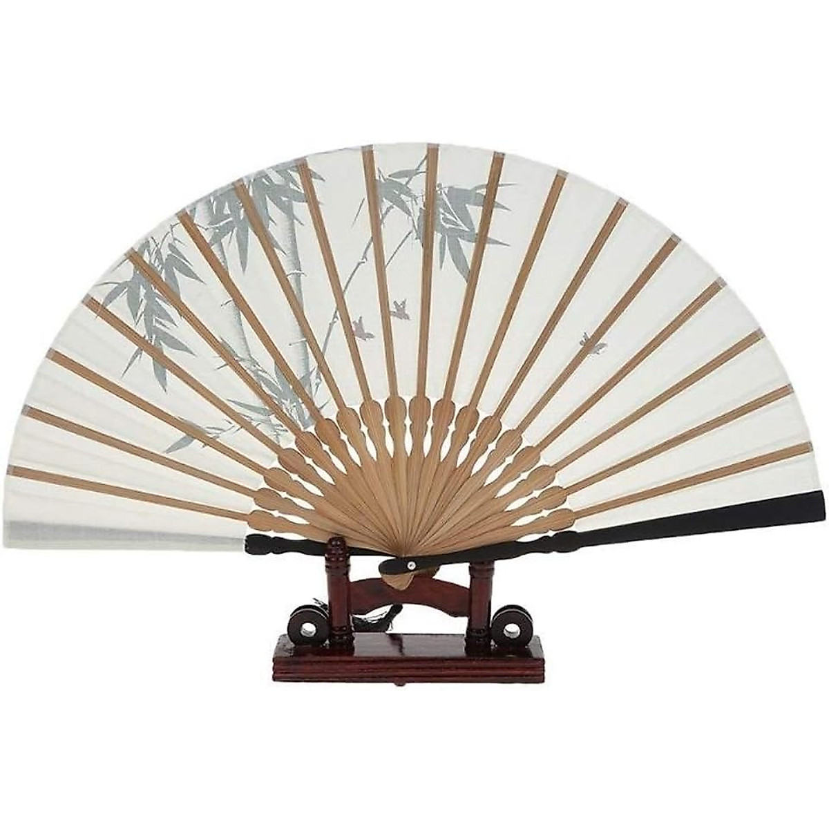Hand Fan Folding Fan,Hand-held Fan,Vintage Summer Bamboo Folding Fan Hand Held Fan Dance Wedding Party Pocket Gifts Fans Hand Paper Folding Props Vintage style