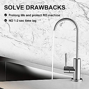 Frizzlife MWT3 Pressure Mini Water Tank for PD400, PD500, PD600, PX500, PX500-A, 0.13 Gallon Small Pressuized Storage Water Tank for Tankless Reverse Osmosis System G2, P600,G3, with 1/4" Ball Valve