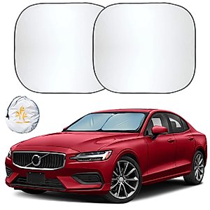 EcoNour Car Windshield Sun Shade Foldable | Front Windshield Shade for Sun, Heat and UV Rays | Sunshade for Car Front Window and Interior Sun Protection | Medium (28 x 31 inches)